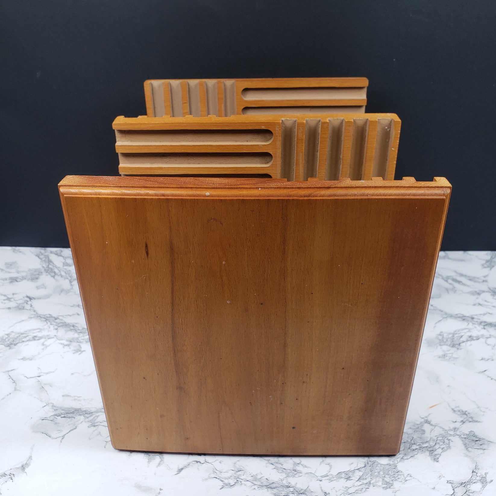 CD Rack Handmade Danish Modern Revolving Solid Wood Vintage – Hometime ...